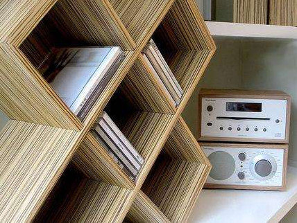 Modern europe style diy melamine display CD shelf/CD racksSimple design wooden CD rack supplier
