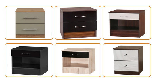 Modern cheap price small MDF wood bedside table/night stand  Wooden Bedside Table supplier