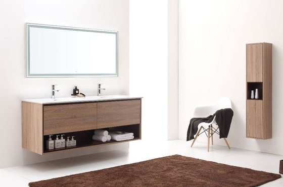 Good Quality Wall Hung Bathroom Vanities Modern Washbasin Bathroom Mirror Cabinet Vanity Bathroom supplier