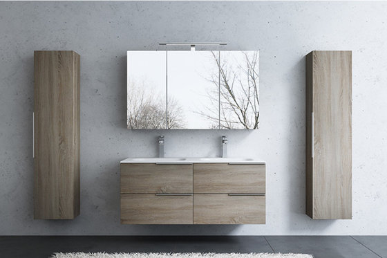 Good Quality Wall Hung Bathroom Vanities Modern Washbasin Bathroom Mirror Cabinet Vanity Bathroom supplier