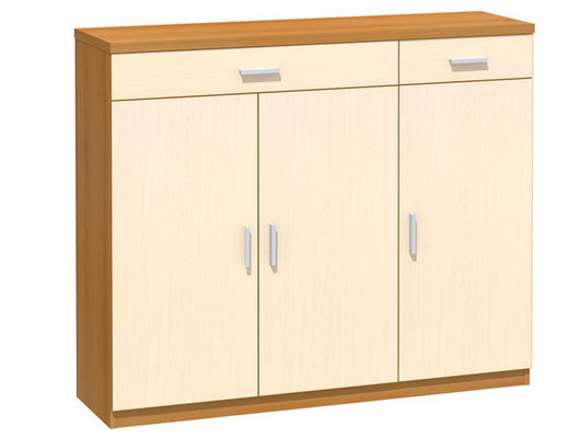 Modern design shoe rack of home livingroom furniture  Melamine cover frivolous shoe ark/shoe cabinet/shoe rack with door supplier