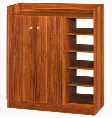 Modern design shoe rack of home livingroom furniture  Melamine cover frivolous shoe ark/shoe cabinet/shoe rack with door supplier