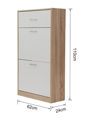 Modern design shoe rack of home livingroom furniture  Melamine cover frivolous shoe ark/shoe cabinet/shoe rack with door supplier