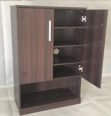 Modern design shoe rack of home livingroom furniture  Melamine cover frivolous shoe ark/shoe cabinet/shoe rack with door supplier
