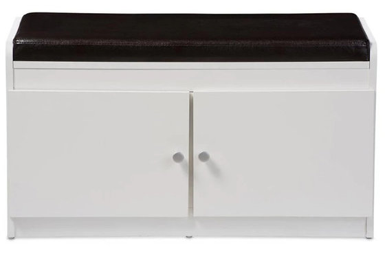 Modern design shoe rack of home livingroom furniture  Melamine cover frivolous shoe ark/shoe cabinet/shoe rack with door supplier