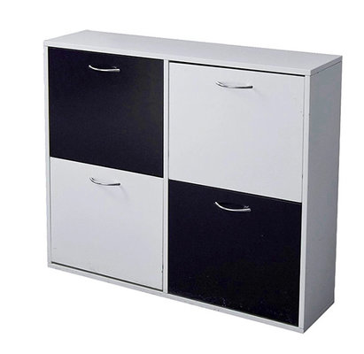 Modern design shoe rack of home livingroom furniture  Melamine cover frivolous shoe ark/shoe cabinet/shoe rack with door supplier