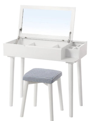 Hot Sale Wooden Grain Melamine Mirror Dressing Table supplier