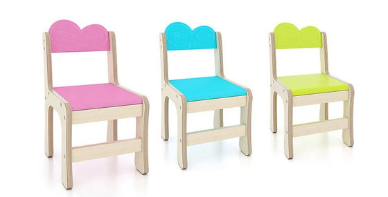 qihang QHD001 Kindergarten children's original wooden table chairs supplier