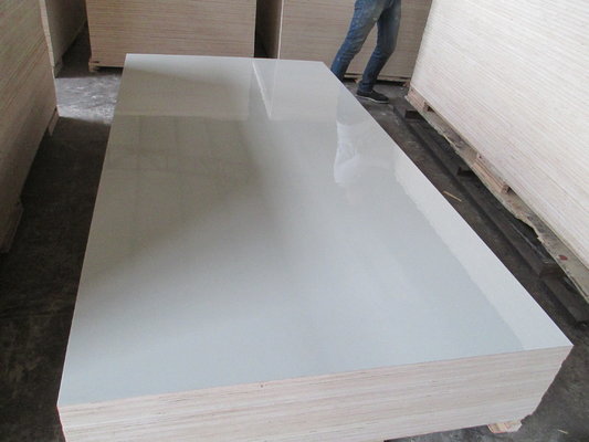 First-Class Grade and E1 Formaldehyde Emission Standards white HPL faced plywood sheet supplier
