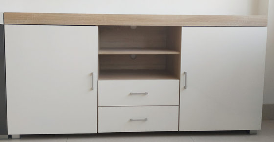 Best cheap simple model melamine MDF TV set furniture supplier