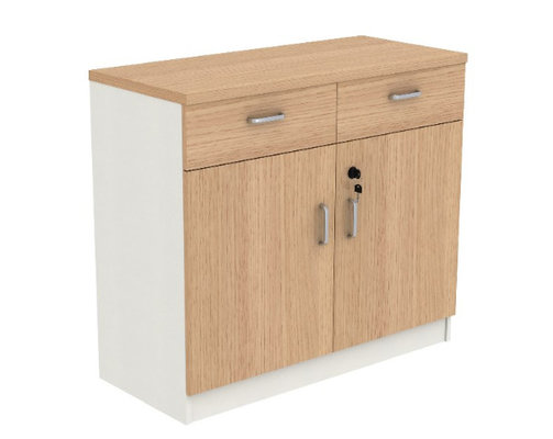 cheap Modern appearance MFC panel wooden balcony storage cabinet supplier