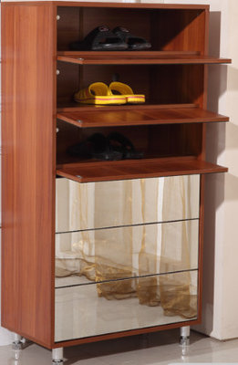 Wooden shoe storage cabinet supplier