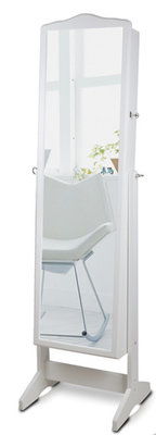 Jewelry storage cabinet with full length dressing mirror QH019081 supplier