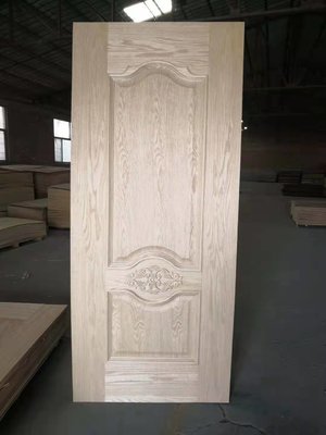 2.7mm,3mm Teak Veneer MDF Door Skin/Teak Veneer Moulded PLYWOOD door skin supplier