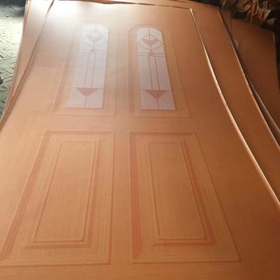 2.7mm,3mm PU paper  MDF Door Skin/PU paper PLYWOOD door skin supplier