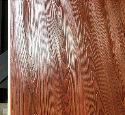 3D hard pressed synchronized texture finish mdf supplier