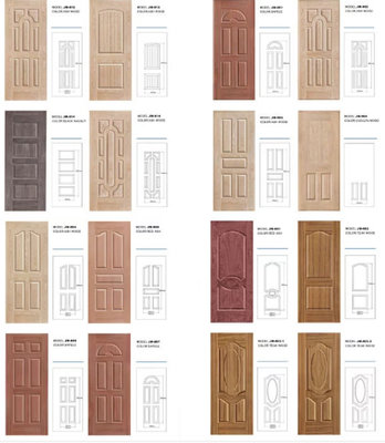 HDF Molded Door Skin/ Ash Door Skin /Sapele Veneer Door Skin supplier