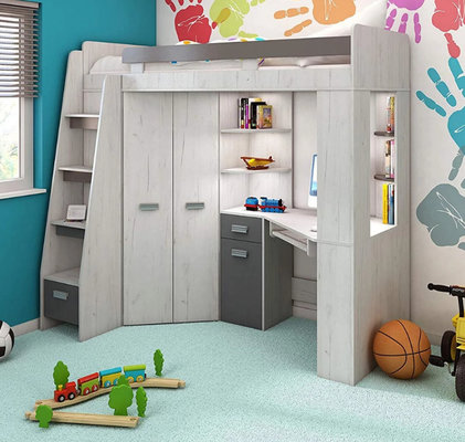 Hot Sale Modern Design Wooden Desk Wardrobe Children Bunk Bed supplier