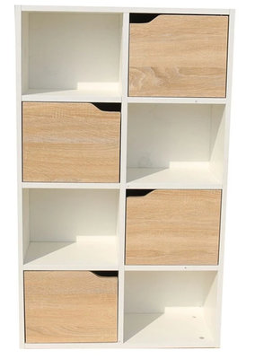 Factory price wooden melamine bookcase with open shelf supplier