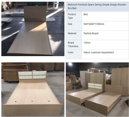 bedroom furniture  space saving simple design wooden box bed supplier
