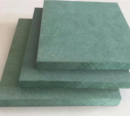 Waterproof glue 18mm MDF board/Water resistant MDF board/Waterproof green MDF supplier
