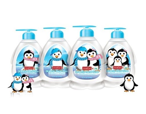 Penguins 3D Organic Series Liquid Hand Soap (Organic Strawberry)