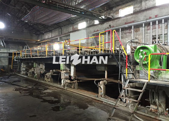 100t/d Paper Recycling Equipment Fluting Paper Machine In Paper Mill