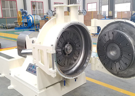 550 / 600 / 600mm Double Disc Refiner Wood Pulp Pulping Line Equipment