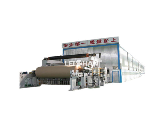 1880 - 5800mm Waste Paper Recycling Kraft Paper Machine For Paper Roll Making