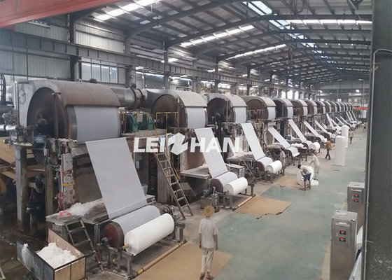 Crescent Former Tissue Paper Machine , High Speed Toilet Paper Manufacturing Machine
