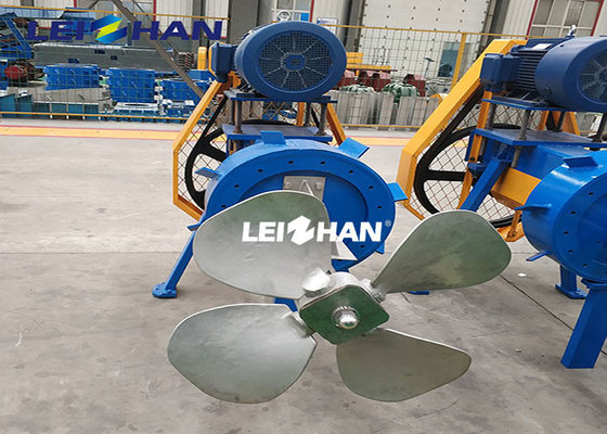 Industrial Agitator For Paper Pulping 500 - 1800mm Vane Diameter