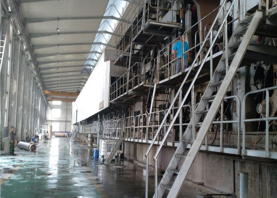 LOCC Recycling Line Fluting Corrugated Paper Making Machine For Cardboard Paper
