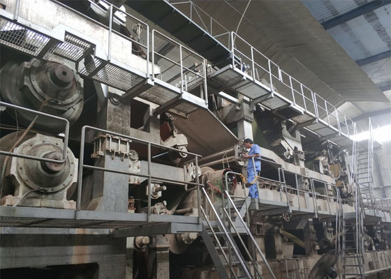 Paper Mill Machinery Corrugated Fluting Paper Machine With 1575-5800mm