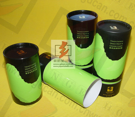 Herbal Tea Storage Container Tube Packaging , Round Gift Boxes
