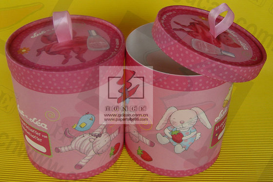 Elegant Kraft Paper Tea Storage Containers Cylindrical Logo Printed