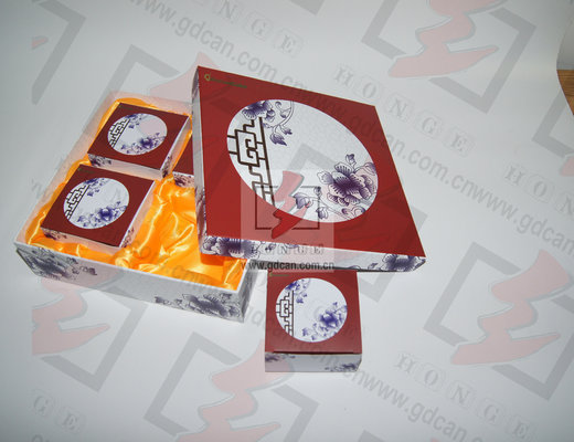 Silver Foil Printing Folding Paper Box Packaging For Cosmetic Powder