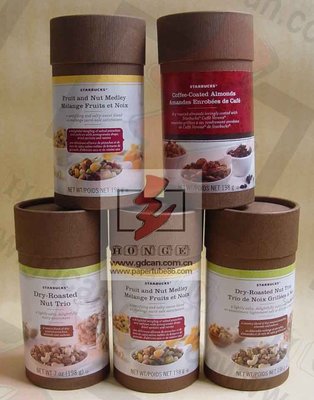 Coated Paper Food Packaging Tubes Containers Cardboard Roll Packaging
