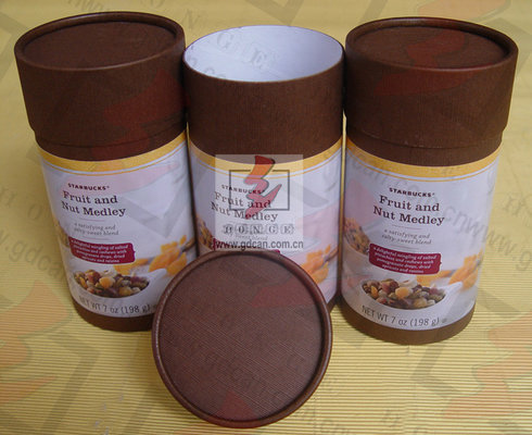 Coated Paper Food Packaging Tubes Containers Cardboard Roll Packaging