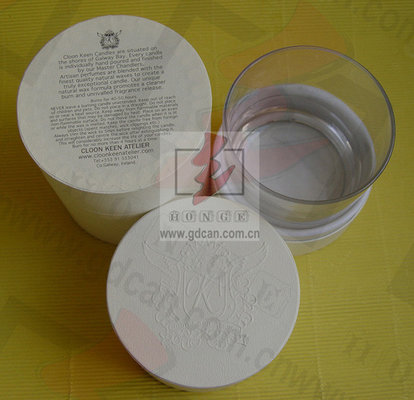 Gift White Cardboard Tube Containers Cylinder Packaging Boxes Eco Friendly