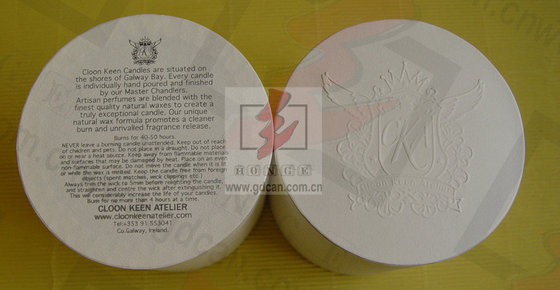 Gift White Cardboard Tube Containers Cylinder Packaging Boxes Eco Friendly
