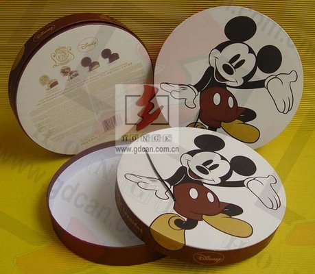 Custom Printed Paper Cans Packaging , Cardboard Round Gift Boxes