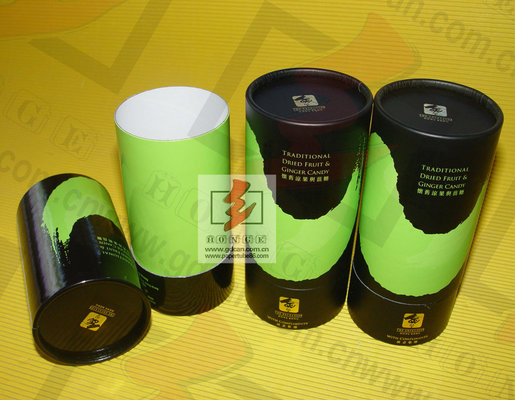 Herbal Tea Storage Container Tube Packaging , Round Gift Boxes
