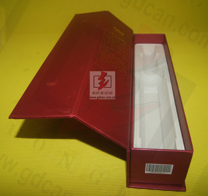 Wine Recycled Paper Gift Boxe Packaging Red With Matt Lamination