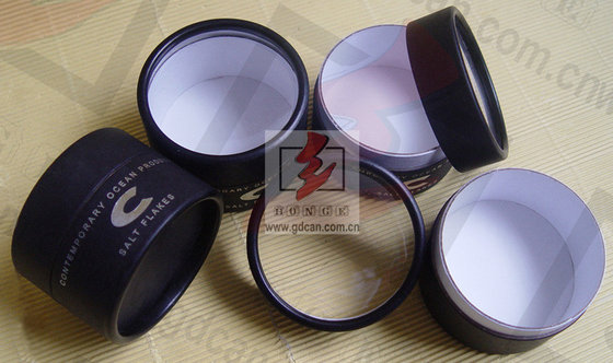 Cylindrical Cardboard Tube Box Container Kraft  Inside Aluminum