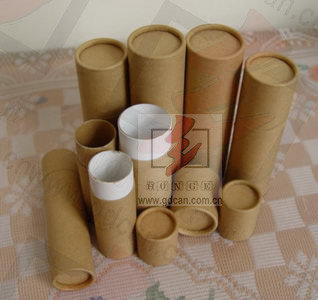 Cylinder Wine Bottle Presentation Box / Cardboard Wine Tube Gift Box