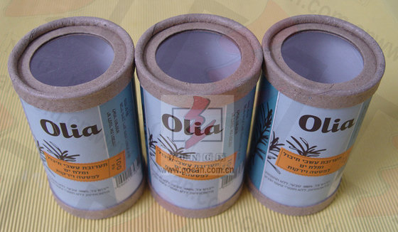 Recoverable Gift Tube Packaging for Food , Paper Cylinder Containers