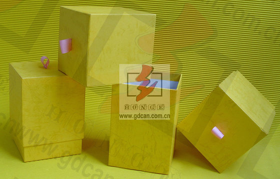 Yellow Gift Cardboard Jewellery Boxes / Womens Jewelry Box Paper