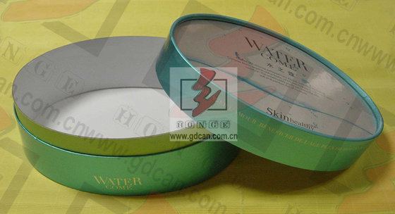 Green Foldable 6 Inch Cardboard Tube Containers Packaging Handled