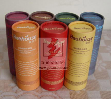 Long Printed Wine Gift Tube Box CMYK Recycled With Shake Top