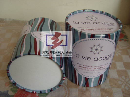 Round Food Packaging Containers / Cardboard Cylinder Boxes Packaging